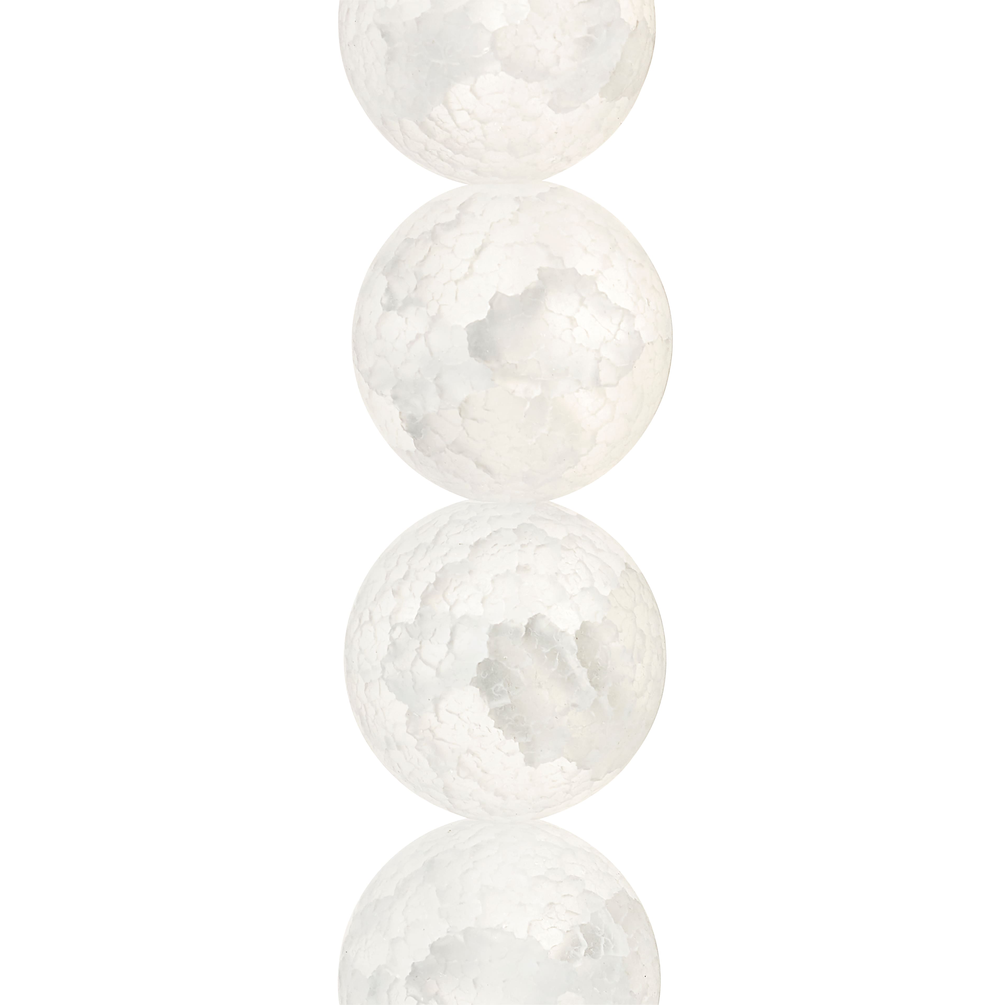 White Crackled Quartz Round Beads, 20mm by Bead Landing™ - Walmart.com