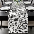 Abstract Minimalist Stripe Art Table Runner 36 Inches Long,Kitchen ...