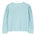 Girls' Ribbed Long Sleeve Top Crew Neck Solid Casual Pullover ...