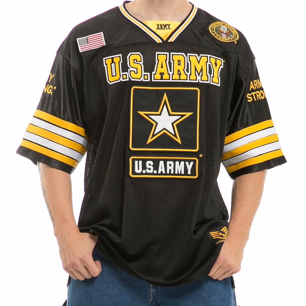 Football Jerseys, Army Star, Black, L - Walmart.com