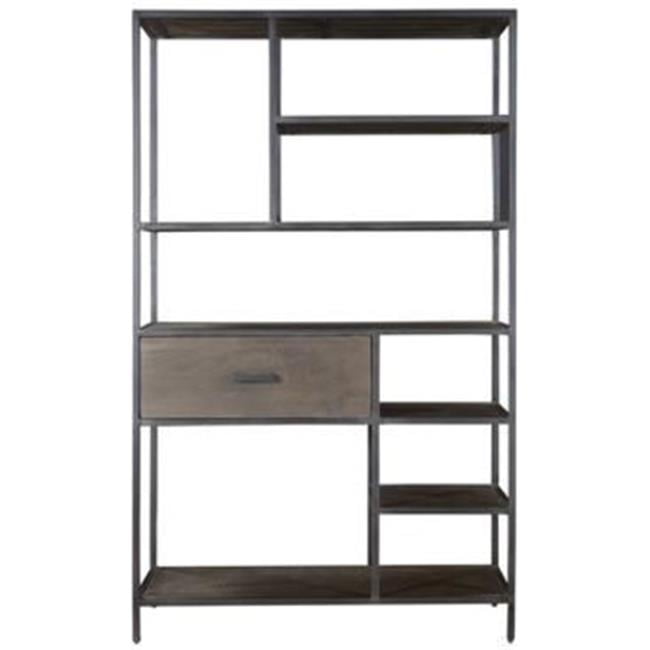 One Drawer & Multi-level Bookcase - 42 x 16 x 70 in. - Walmart.com