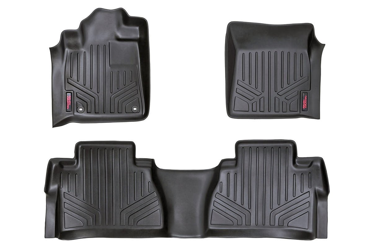 Rough Country Floor Mats for 2014-2021 Toyota Tundra | CrewMax - M ...
