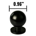 Mainstays Matte Black Round Ball Knob, Zamak, 2 pack - Walmart.com