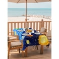 Astronomy Rectangle Outdoor Tablecloth with Umbrella Hole Planets ...