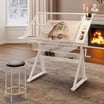 LUMAMIN Hand Crank Adjustable Drafting Table, 0-70 Degree Angle ...