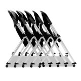 Alera Plus SL Series Nesting Stack Chair with Casters, Black, 2/Carton ...