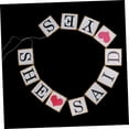 ELAYARD He Asked Banner Paper Wedding Party Decoration with Multi-Color ...