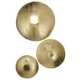 DecMode Gold Metal Large Metallic Disk Plate Wall Decor (3 Count ...