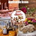 4-Tier Wooden Round Tiered Display Riser Stands for Jewelry Pot Plants ...