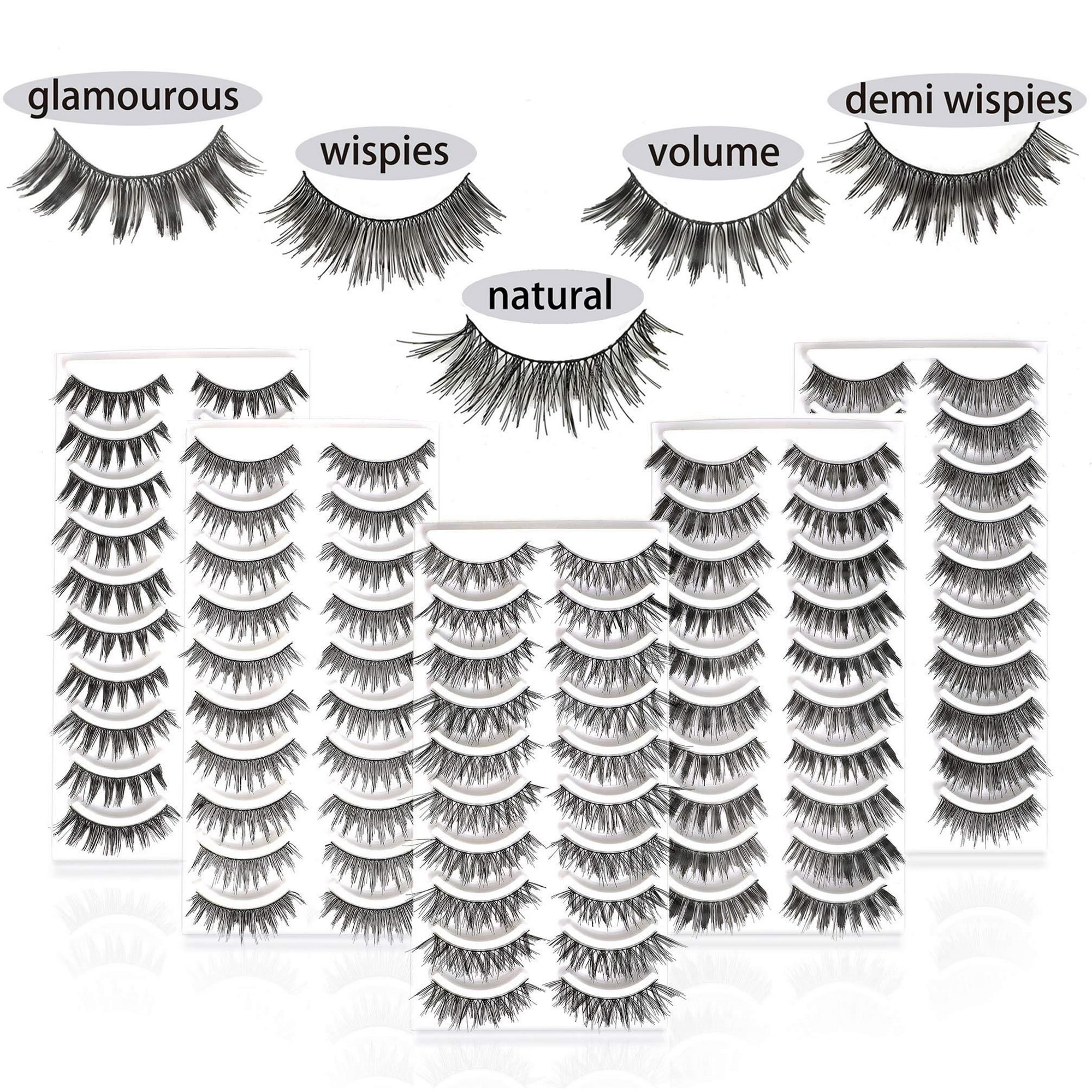 Click here for 50 Pairs 5 Styles Muselash False Eyelashes Set Pro... prices
