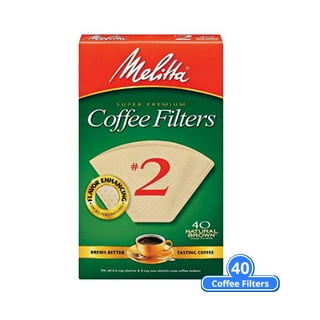 Melitta #4 Natural Brown Cone Coffee Filters, 100 Ct - Walmart.com