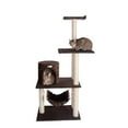 GleePet 59" Cat Tree W Hammack, Coffee Brown - Walmart.com