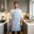 Amketima Chef Apron Long Ties Water Resistant Adjustable Neck Kitchen ...