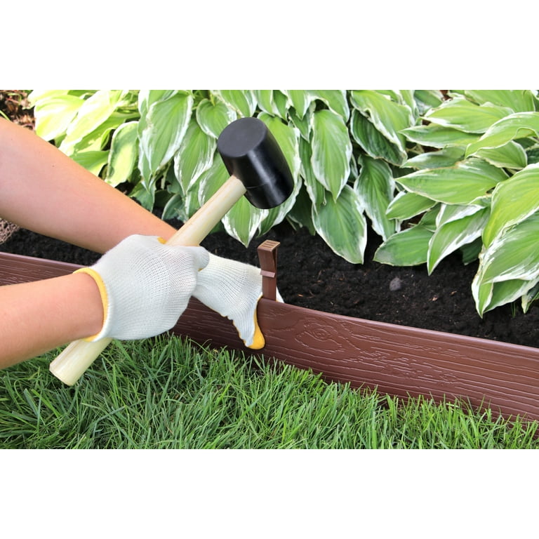 Brown Plastic Garden Border Edging