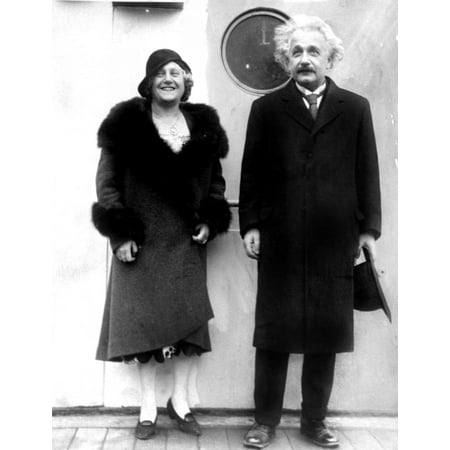 Else Einstein And Husband Albert Einstein Aboard The S.S. Bolgenland ...