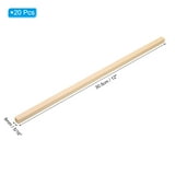 Uxcell 5/16 Inch Dowel Rods Wood Sticks 12 Inch Long Square Wooden ...