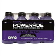 POWERADE Electrolyte Enhanced Grape Sport Drink, 20 fl oz, 8 Count ...