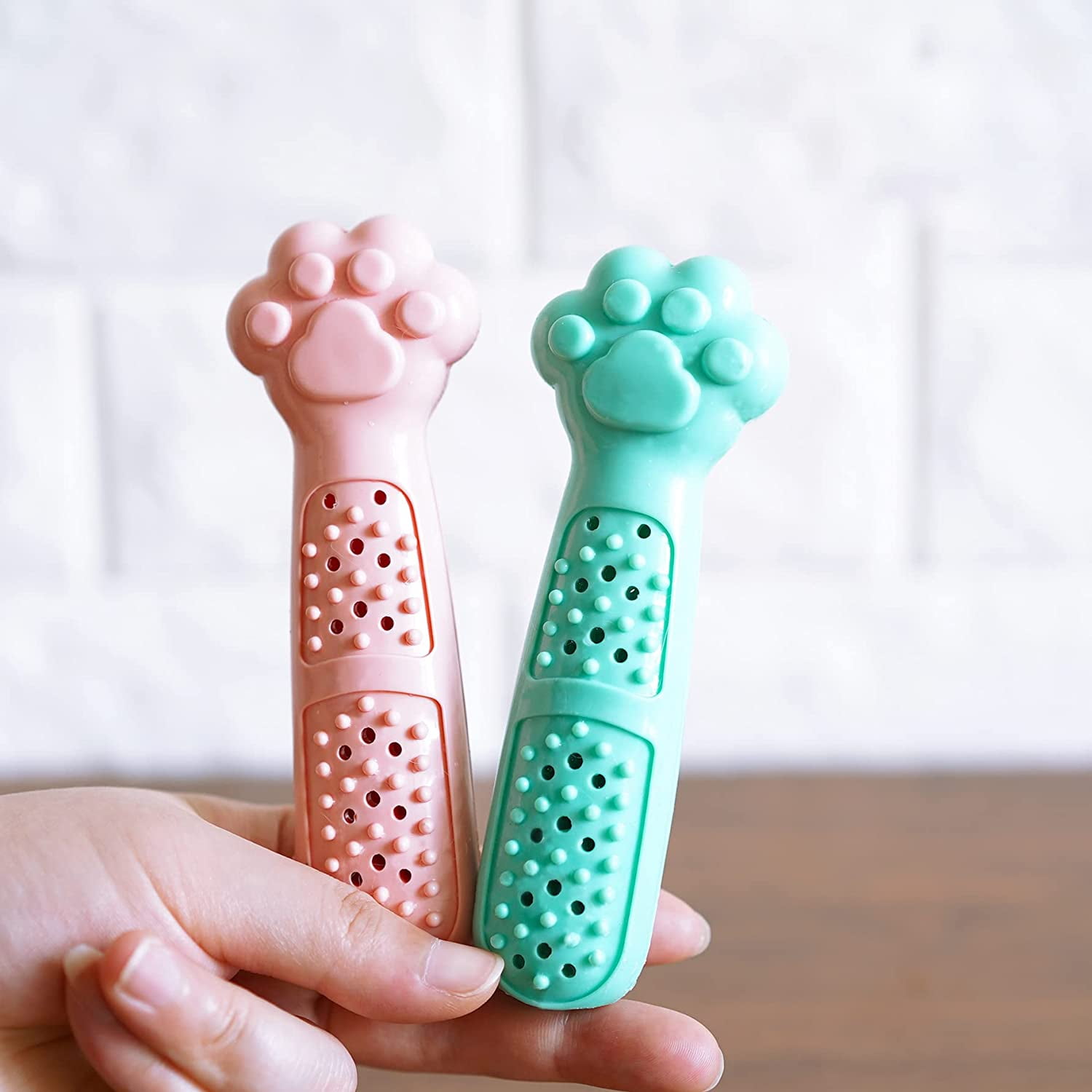 Cat Toothbrush Catnip Toy,Interactive Tooth Chewing Toy for Kitten ...