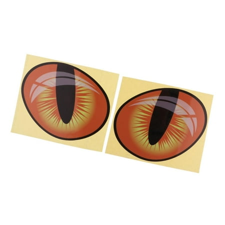 Reflective Cat Eye Decal Sticker Kayak Boat Graphic Paster 12 x 10 cm ...