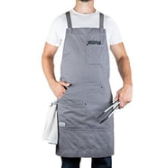 Pit Boss Canvas & Leather Grilling Apron with Pockets and Bottle Opener ...