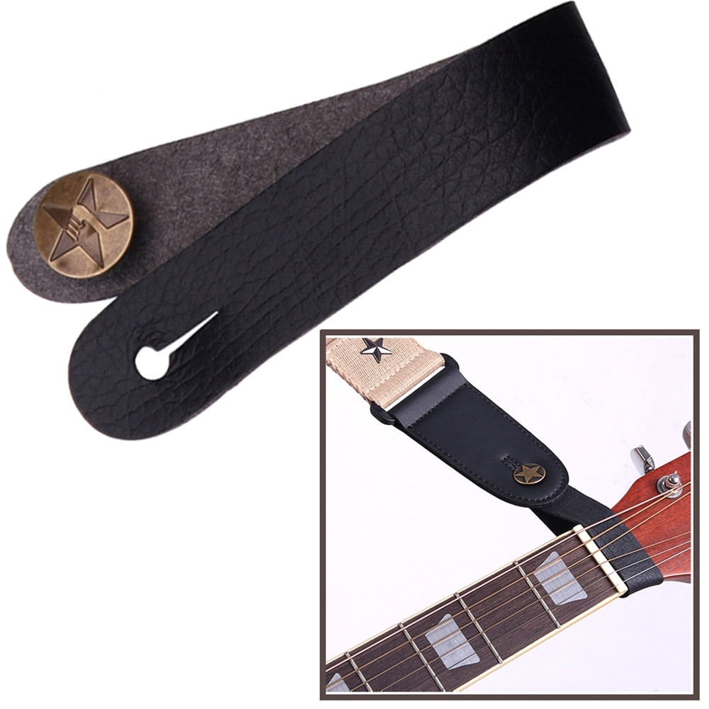 Folk Guitar Neckband Guitar Pure Leather Headband Acoustic Guitar Strap ...