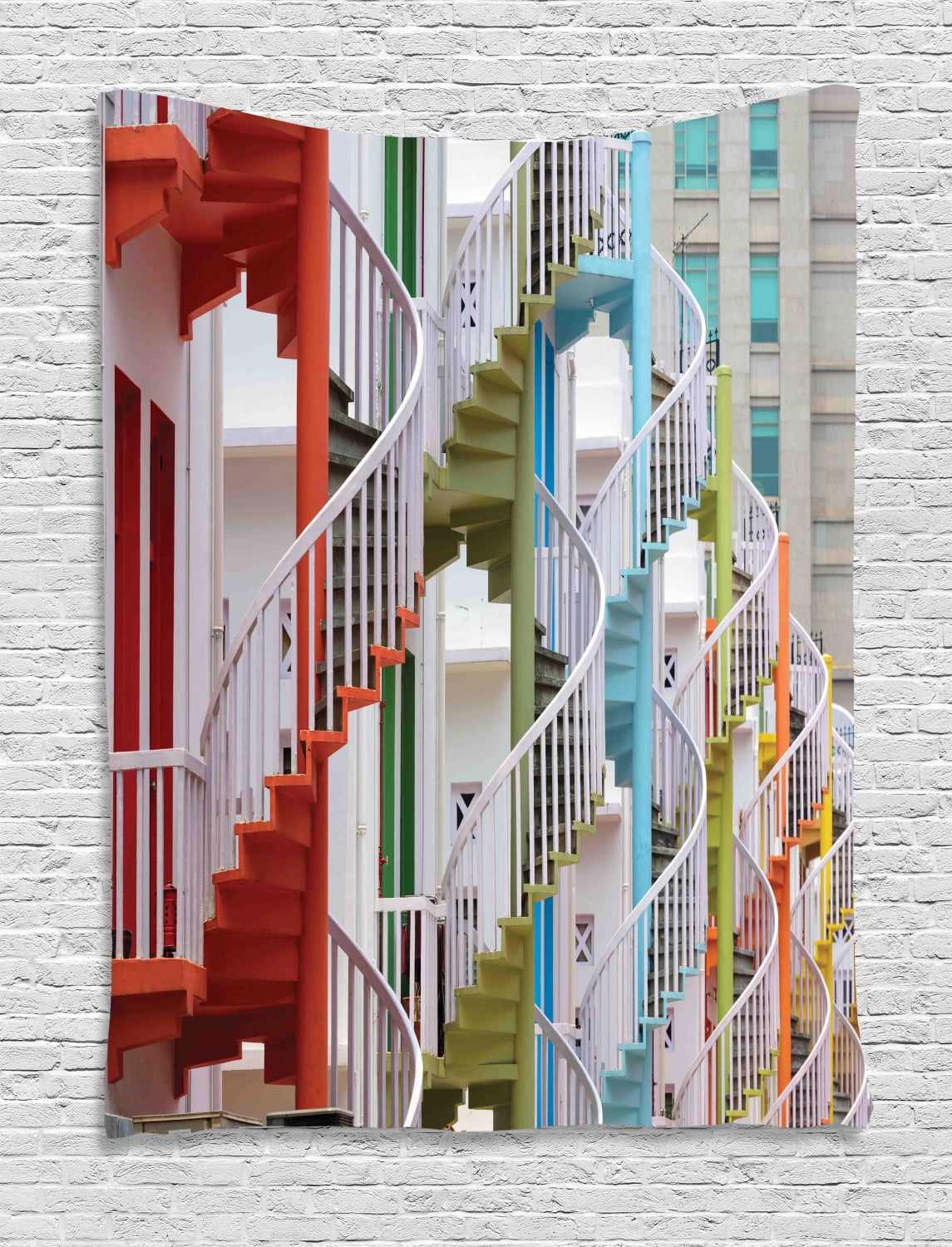 Architecture Tapestry, Singapore at Bugis Village Spiraling Colorful ...