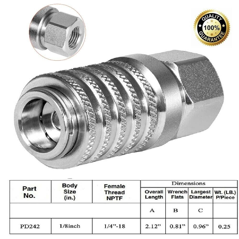 PD242 Series Test Port Diagnostic Equipment,1/8" Body 1/4"-18 NPTF ...