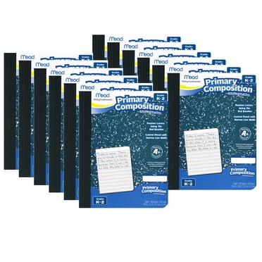 Primary Composition Book, 1/2" Ruled with Picture Story Space, Yellow ...