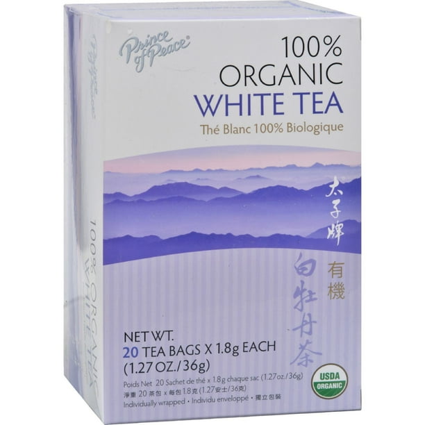 Prince of Peace Prince of Peace Organic Premium White Tea - 20 Tea Bags ...