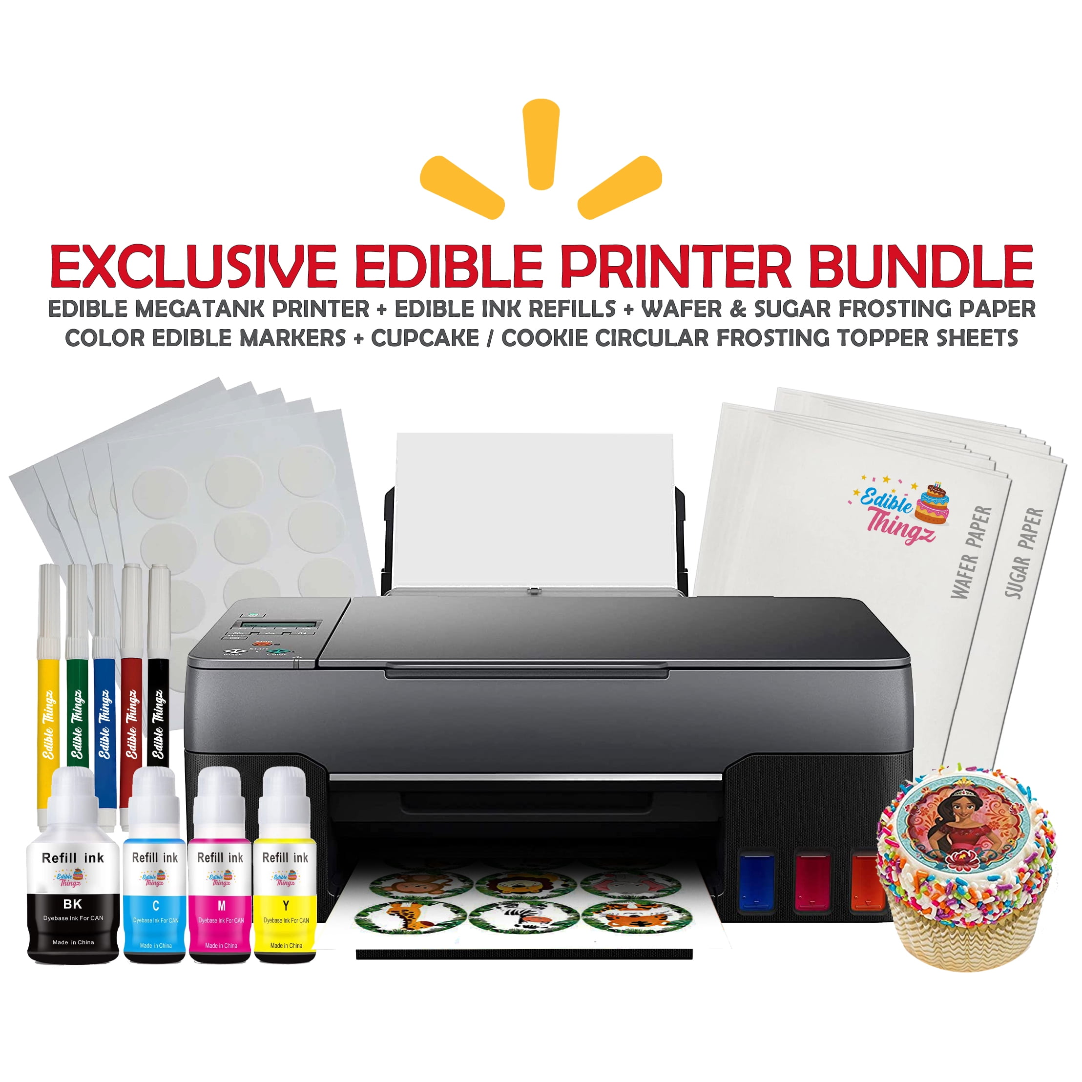 Ediblethingz Cake Topper Edible Image Printer Edible Ink Bottles 50 ediblethingz-cake-topper-edible-image-printer-edible-ink-bottles-50