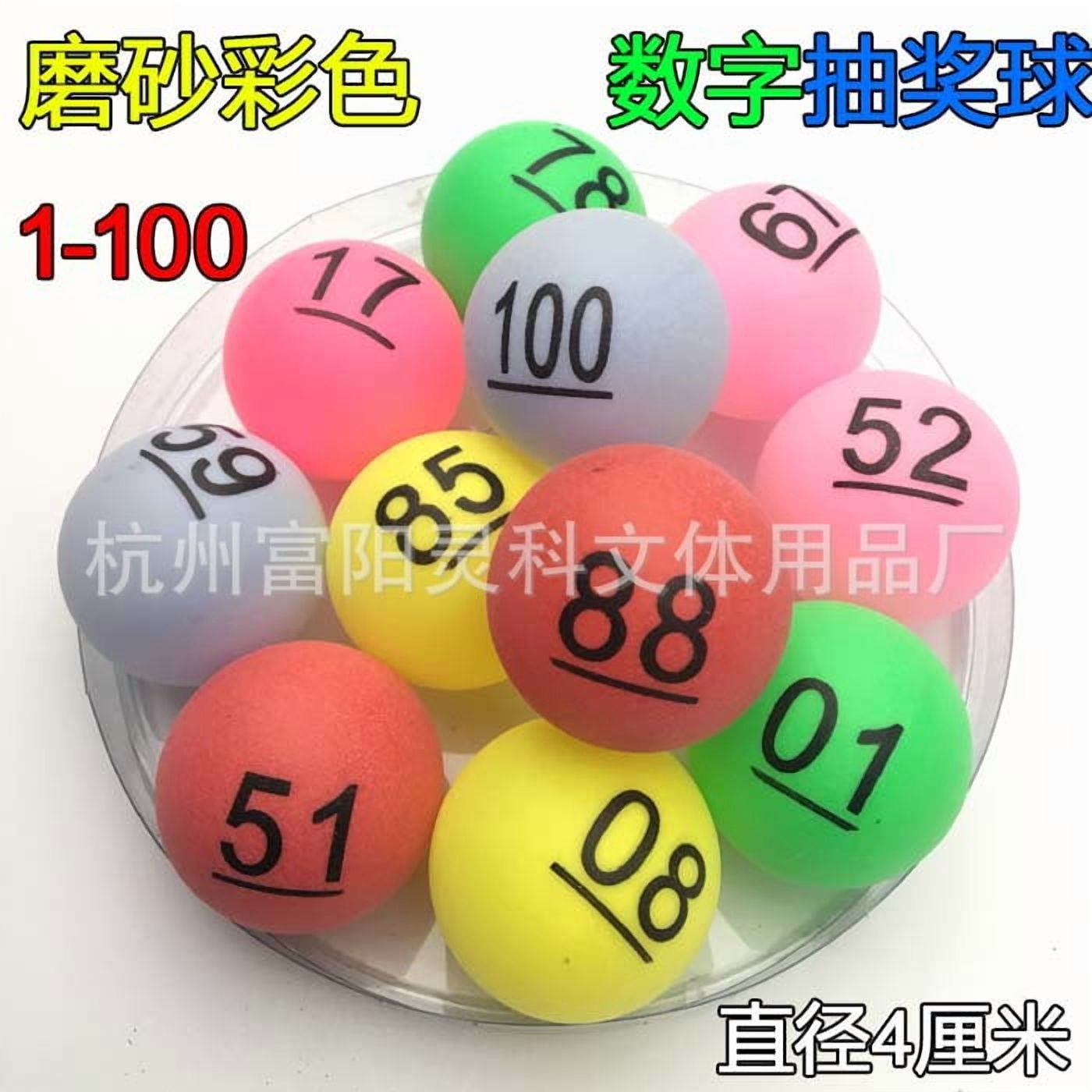 Click here for Shisuyan 100pcs Numbered Balls: Colored 1-100 Numb... prices