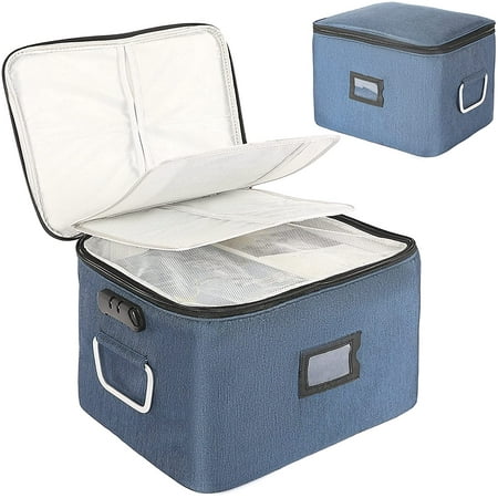 Document Organizer Box,File Storage Bag With Lock,Extra Large Capacity ...