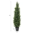 Artificial Cedar Tree 2 Pack 3 ft Outdoor Artificial Topiary Cedar ...