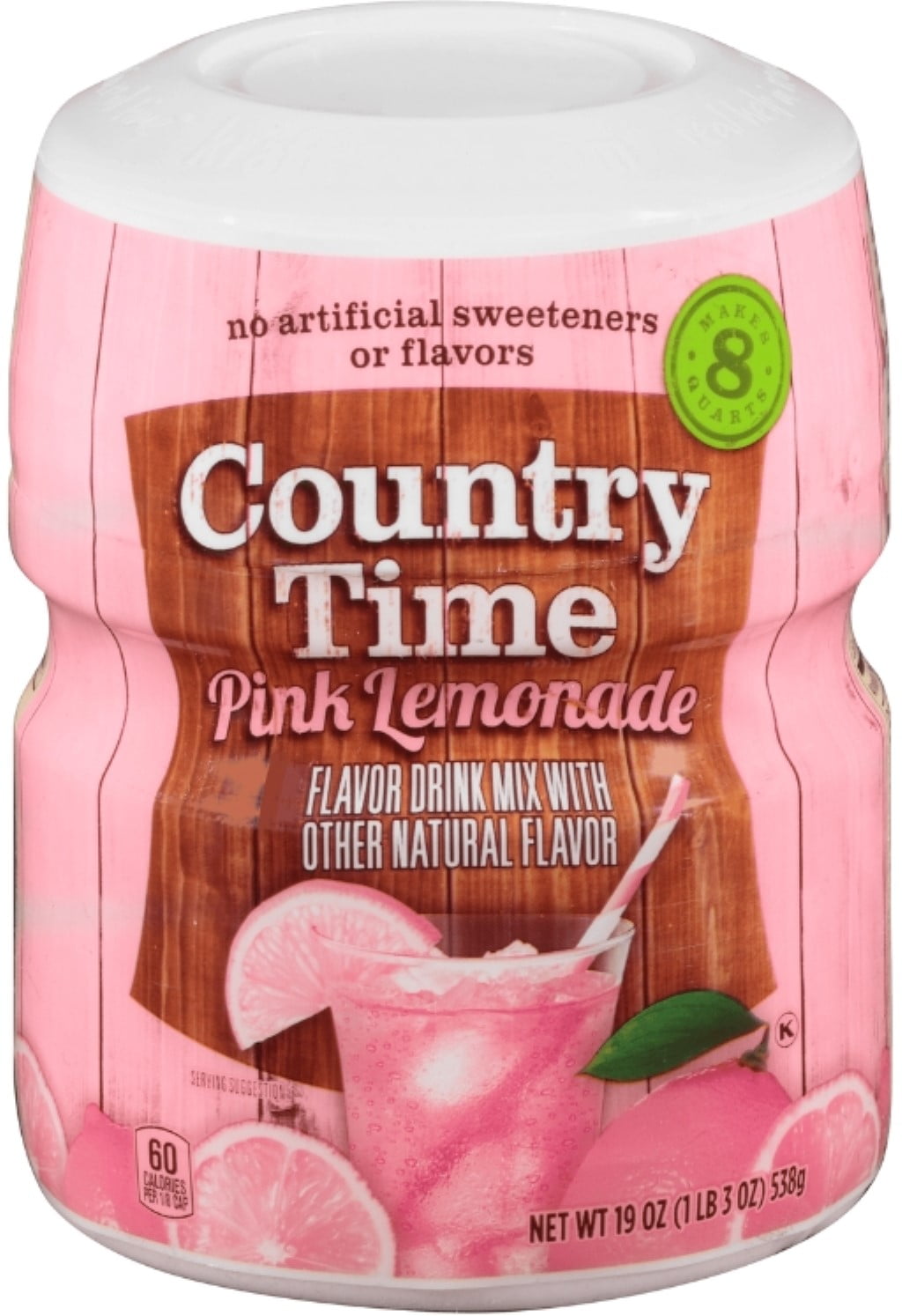 Country Time, Pink Lemonade Flavor Drink Mix, 19 oz (Pack of 2 ...