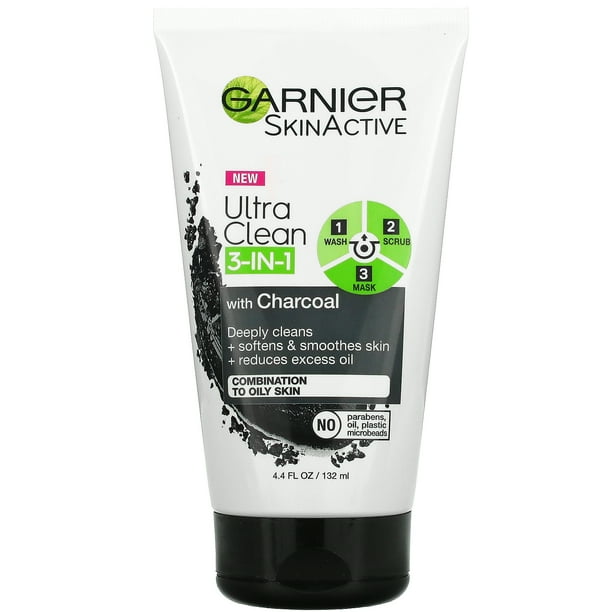 Garnier, SkinActive, Ultra Clean 3-In-1 with Charcoal, 4.4 fl oz (132 ...