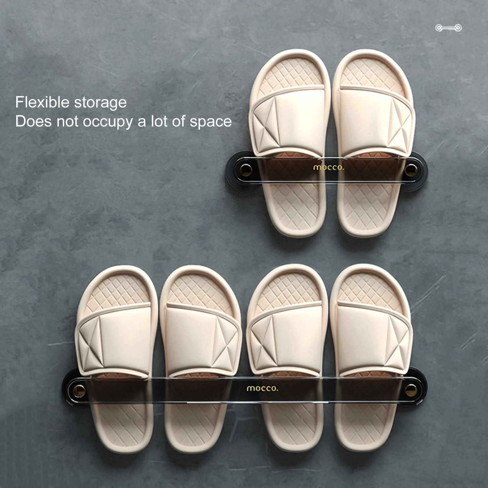 Washranp Wall Mounted Shoes Rack,Punch-free Sticky Hanging Strips Door ...