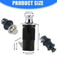 Zincs Alloy Flush Mount Cabinet Latches Round Embedded Push to Open ...