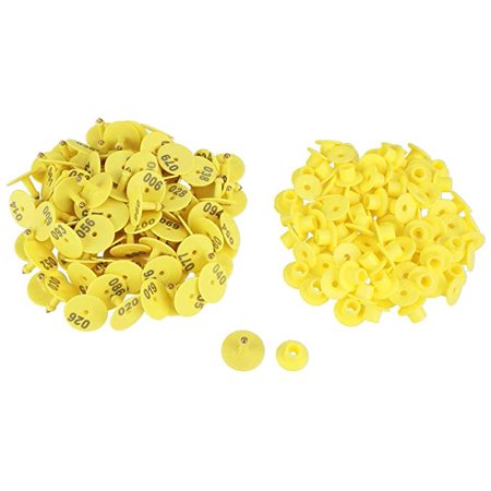 licenbar 100pcs Sheep Ear Tag, Plastic Animal Tag Livestock Tags with ...