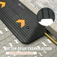BENTISM Rubber Threshold Ramp Door Ramp 3" Rise 33069 lbs Load Rubber ...