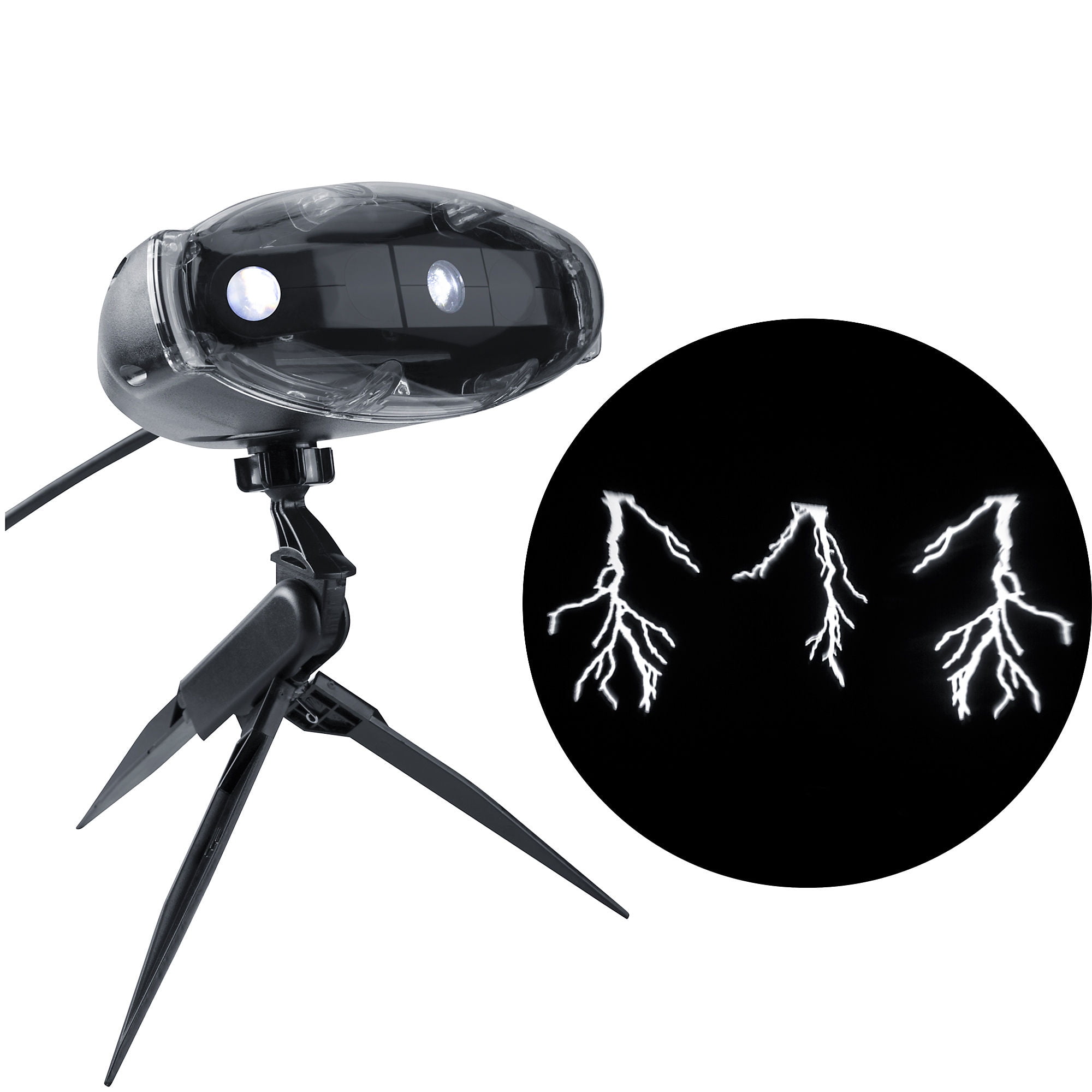 Gemmy White LED Lightshow Projector Lights Halloween Holiday Lighting ...