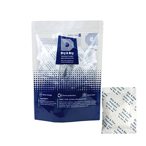 Dry & Dry 10 Gram [20 Packets] Premium Pure & Safe Silica Gel Packets ...