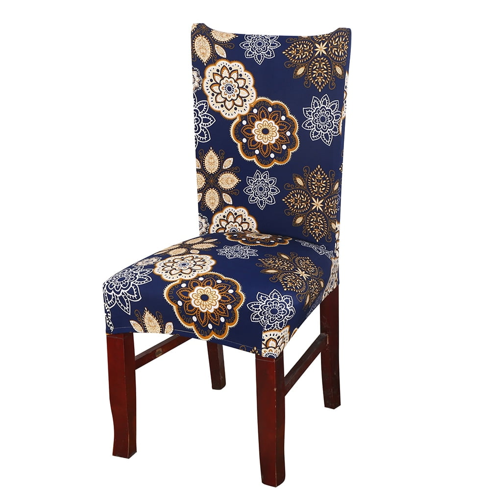 MeAddHome Floral Print Dining Chair Covers Home Dining Room Wedding ...