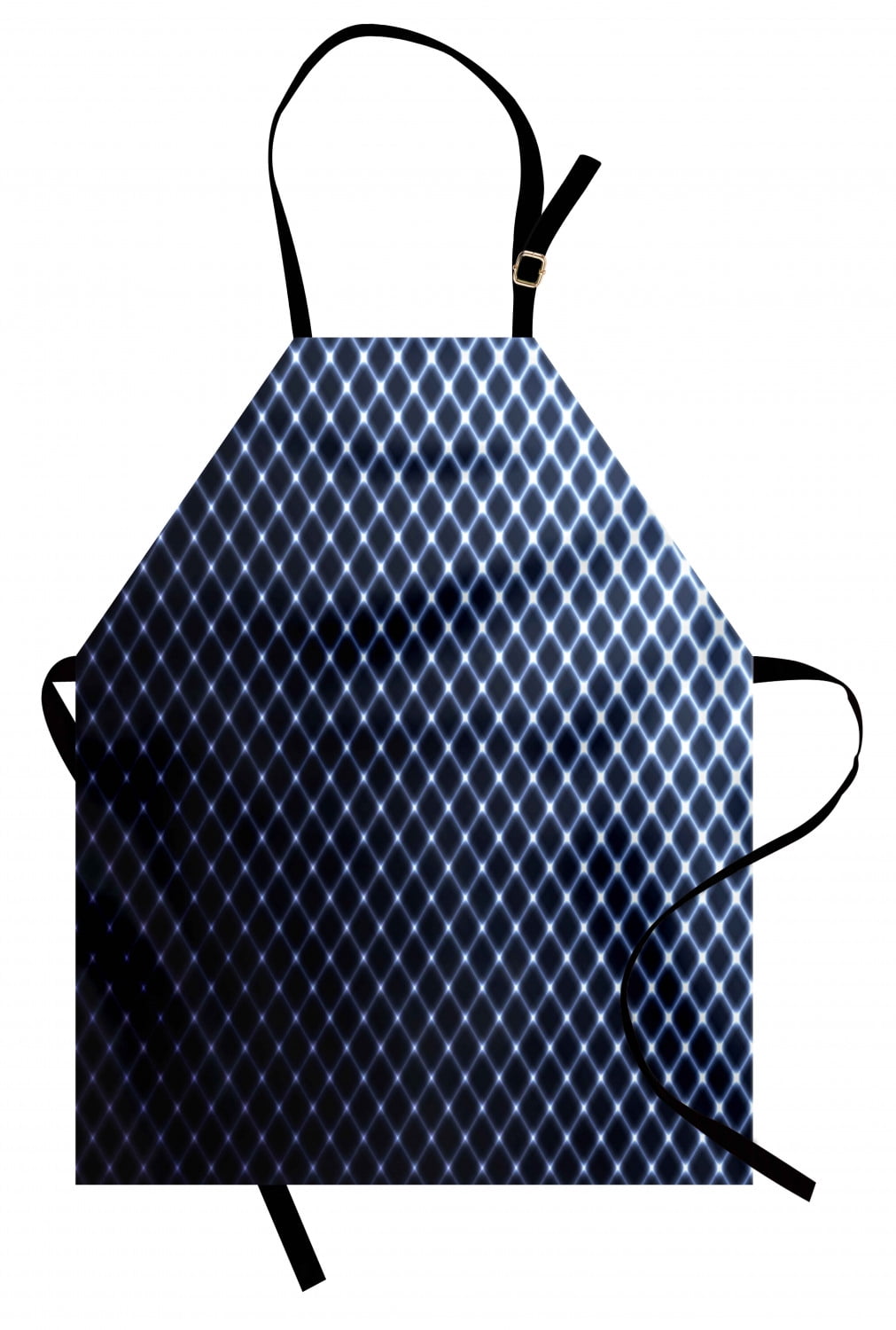 Dark Blue Apron Diagonal Checkered Pattern Halftone Technology Inspired ...