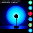 Urban Shop Color Changing LED Sunset Projector Plug In Lamp, 10.23" H ...