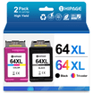 HP 64XL Ink Cartridge for Envy 7858, 7855, 7155, 6255, 7120, 7158 ...