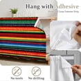 Abstract Colored Cabinet Curtain, Stripes Mexico Style Modern Art Sink ...