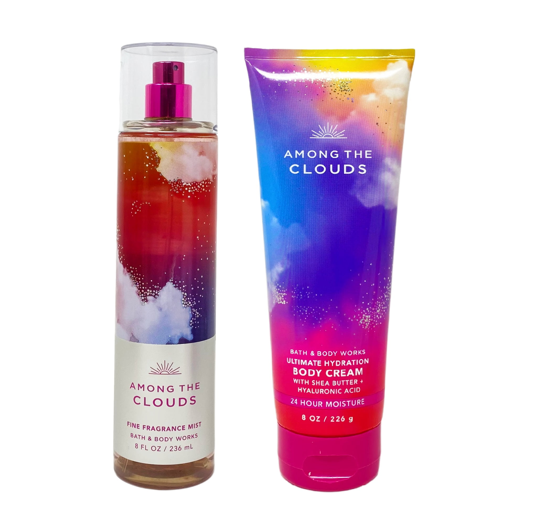 Bath and Body Works Among The Clouds Duo Gift Set - Fragrance Mist and Body Cream - Full Size ...