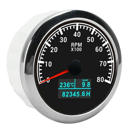 Tachometer, IP67 RPM Gauge High Sensitivity 9-32VDC For Ship For Truck ...