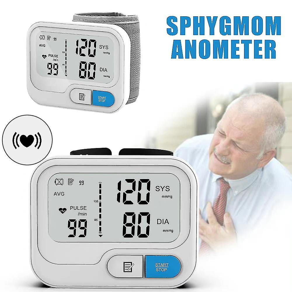 Monitor de presión arterial digital automático Wrist Pulse Bp Cuff ...