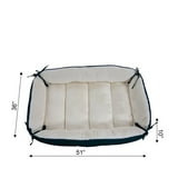 Armarkat Pet Bed 64-Inch by 50-Inch D04HML/MB-Xtra Large, Green & Ivory ...